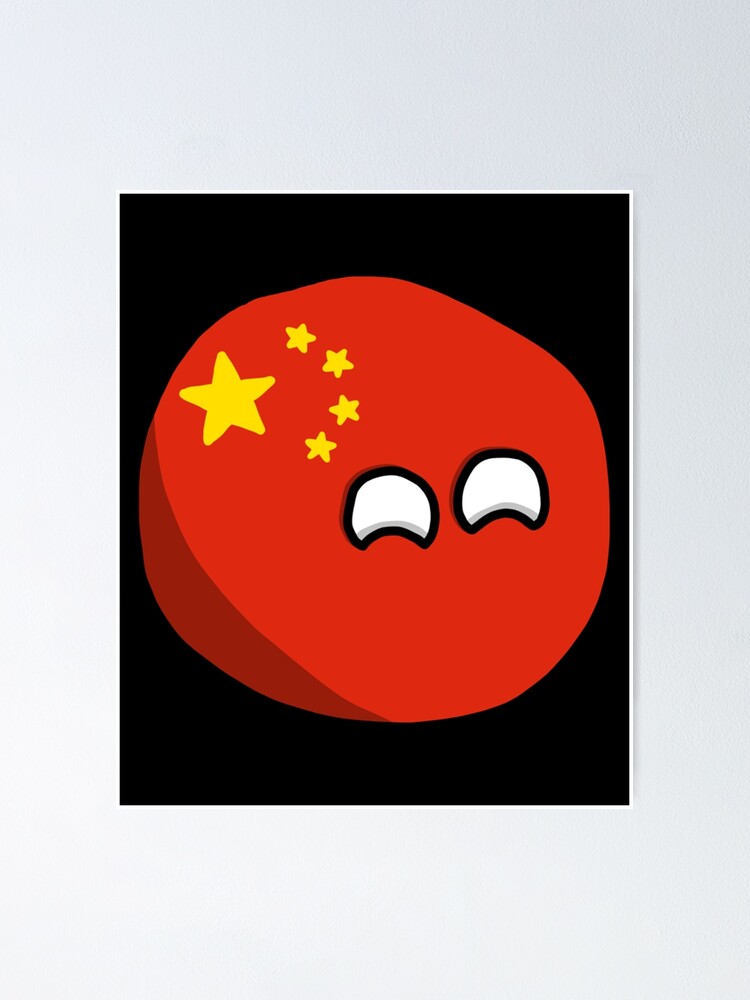 "Simple chinese hand-drawn countryball " Poster for Sale by ...