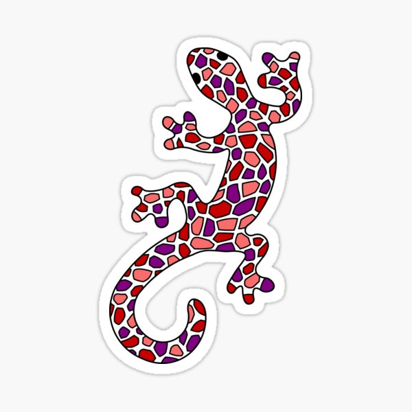 "Subtle alloace pride lizard " Sticker for Sale by lunyssa | Redbubble