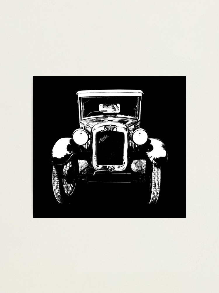 "Austin Seven vintage British classic car monoblock white" Photographic ...