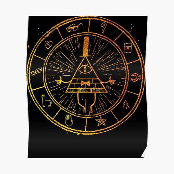 "My Favorite People The Bill Cipher Wheel Idol Gift Fot You" Poster for ...