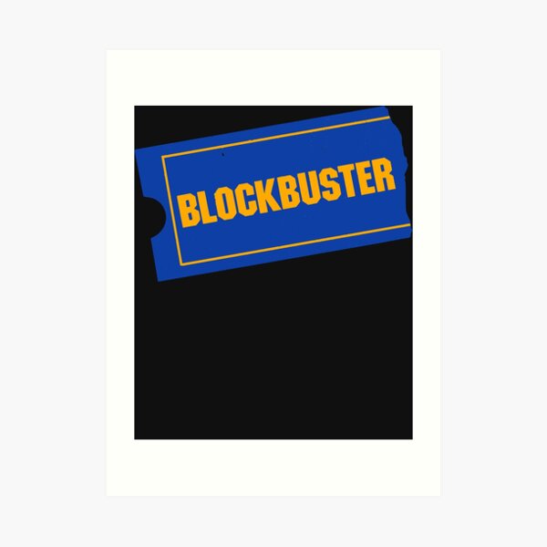 "Blockbuster video logo" Art Print for Sale by donnanancyft | Redbubble