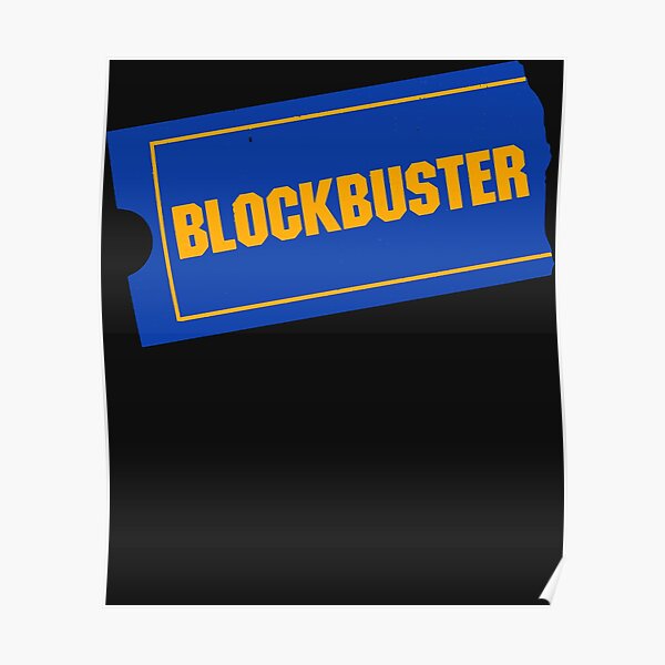 "Blockbuster video logo" Poster for Sale by donnanancyft | Redbubble