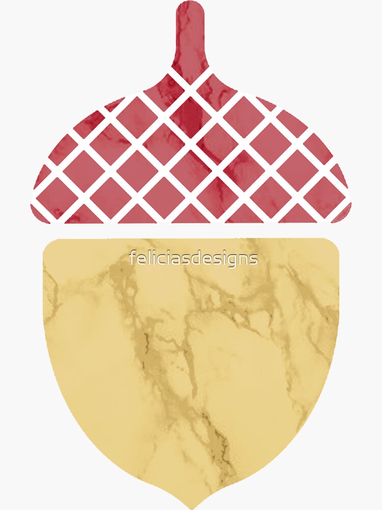 "Marble Acorn" Sticker for Sale by feliciasdesigns | Redbubble