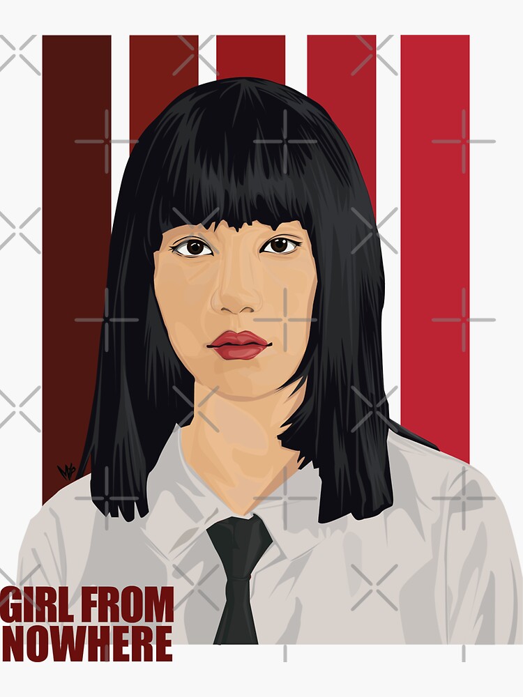 "Girl from nowhere: Nanno in Vector style " Sticker for Sale by ...