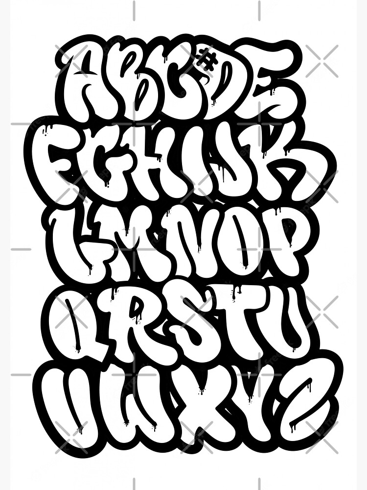 "Graffiti letters" Sticker for Sale by JordzArt | Redbubble