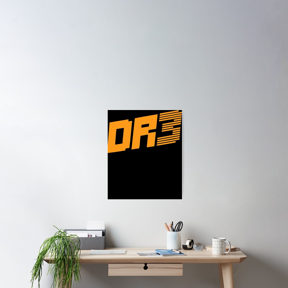 "Daniel Ricciardo DR3 Logo" Poster for Sale by DennisPatry | Redbubble