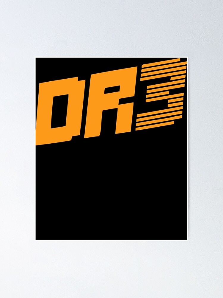 "Daniel Ricciardo DR3 Logo" Poster for Sale by DennisPatry | Redbubble