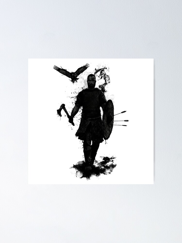 "exe and shield to valhalla" Poster for Sale by camiloska | Redbubble