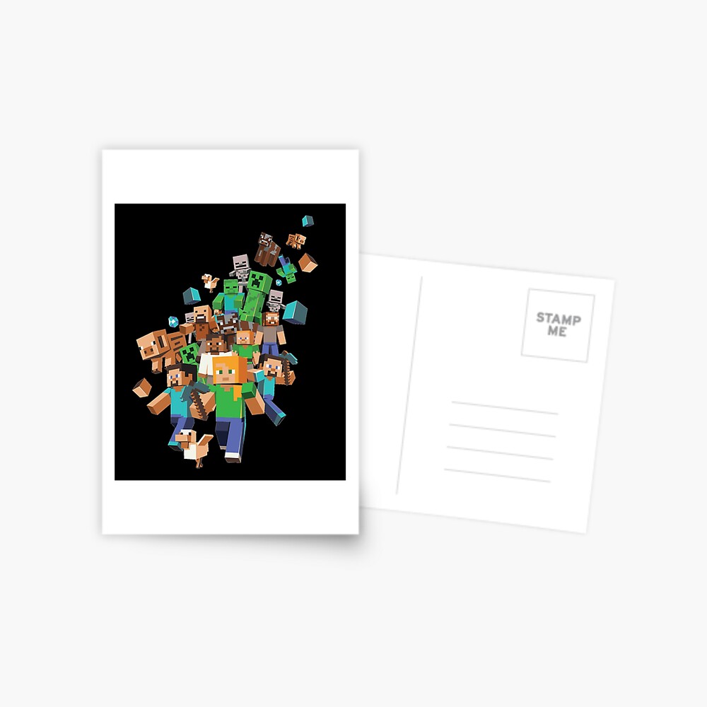 "The minecraft design with minecraft animals and characters of ...