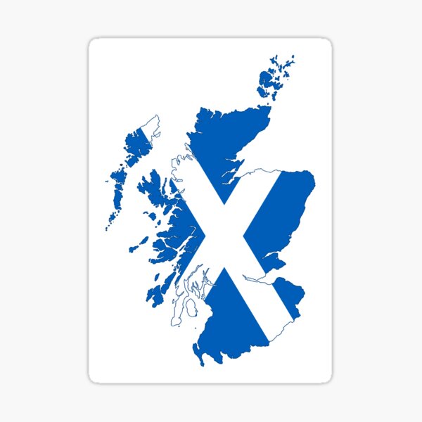 "Scotland Flag Map" Sticker for Sale by jsj17 | Redbubble
