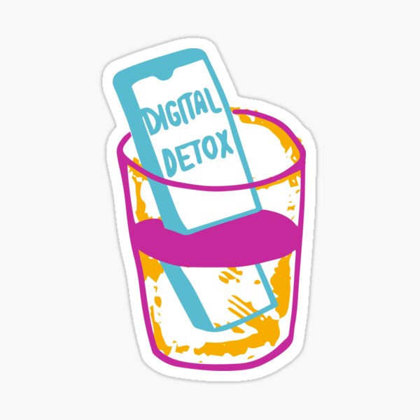 "Digital Detox | Put your phone down | Mobile Phone Addiction" Sticker ...