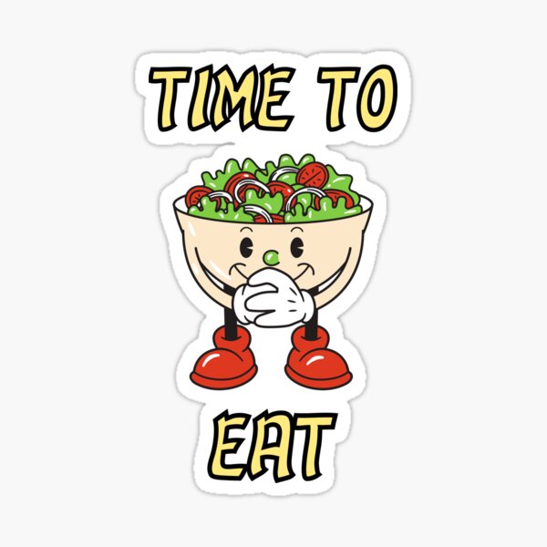 "Time To Eat" Sticker for Sale by Bierylko | Redbubble