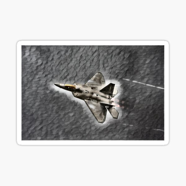 "F-22A Dedication Pass In Slumber" Sticker for Sale by Fearless-Fox ...