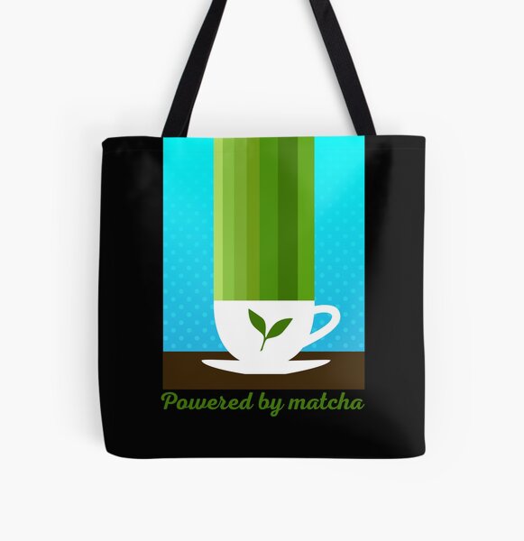 "Powered By Matcha " Tote Bag for Sale by natysik111188 | Redbubble