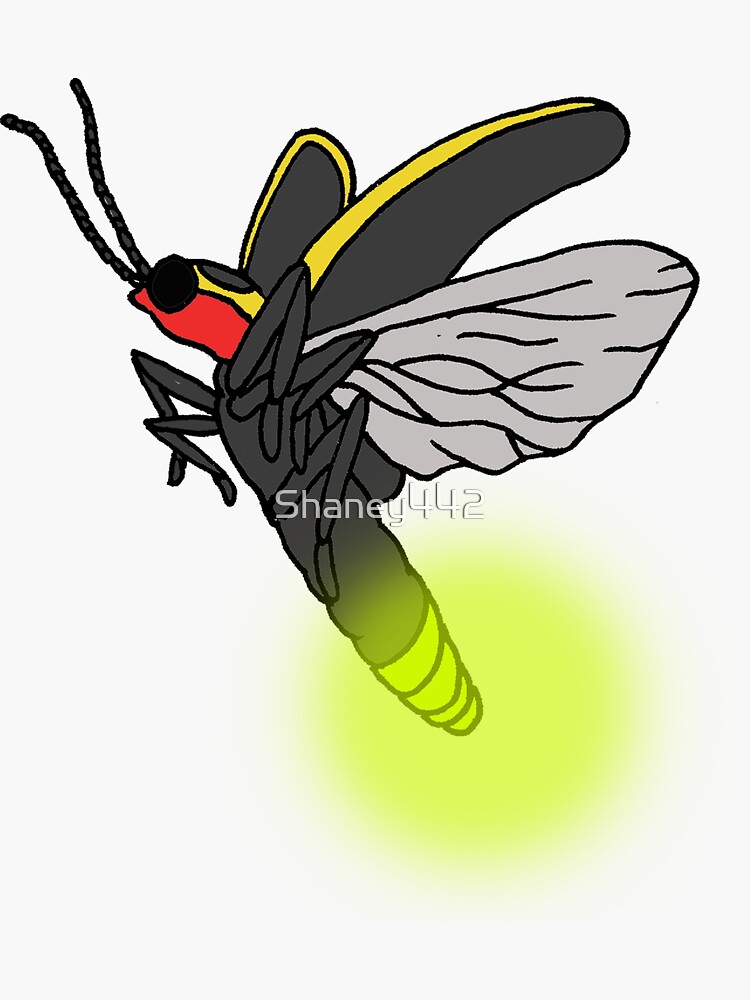 "Lightning Bug Art" Sticker for Sale by Shaney442 | Redbubble