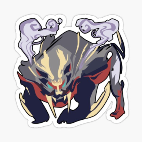 "Magnamalo Icon - MHR" Sticker for Sale by SpagettiOTF | Redbubble