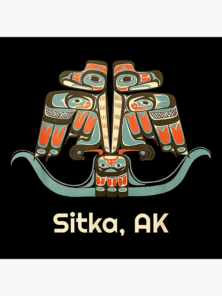 "Sitka Alaska Thunderbird NW Native Indian American Tribal" Poster for ...