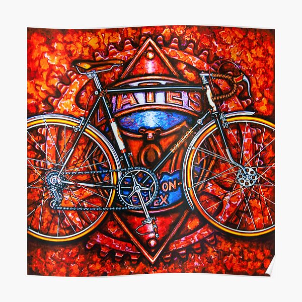 "Bates Bicycle" Poster by markhowardjones | Redbubble