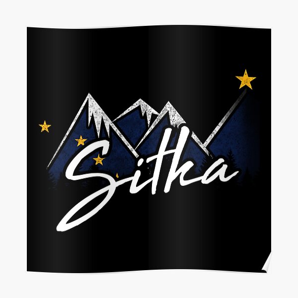 Póster «Recuerdo del estado apenado de las montañas de la bandera de ...