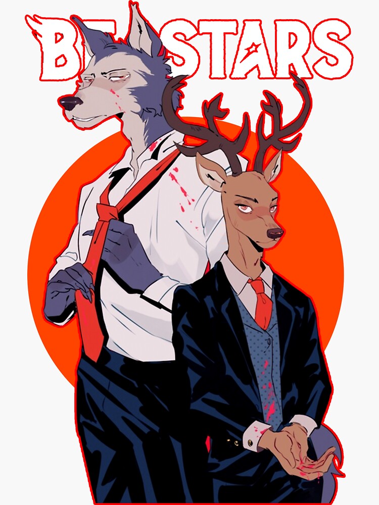 "beastars cartoon for kids" Sticker for Sale by hintzkobe | Redbubble