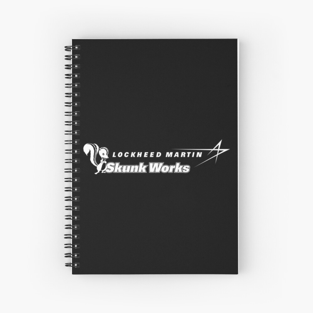 "Skunk Works, Lockheed Martin Skunk Works Logo " Spiral Notebook for ...