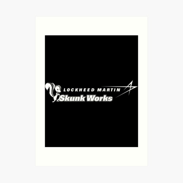 "Skunk Works, Lockheed Martin Skunk Works Logo " Art Print for Sale by ...