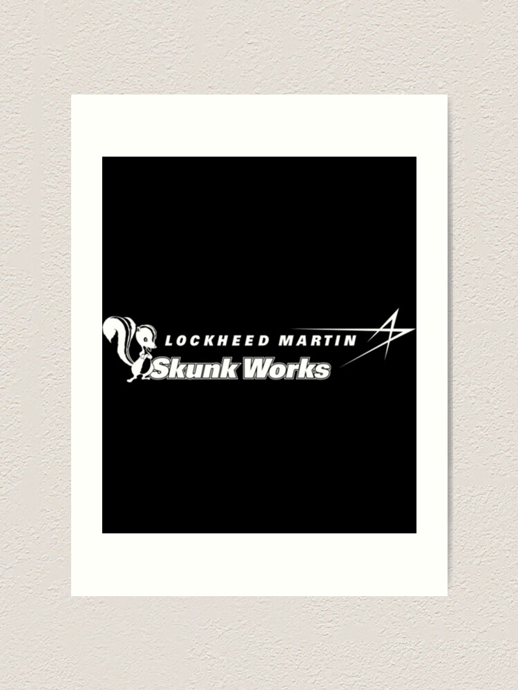 "Skunk Works, Lockheed Martin Skunk Works Logo " Art Print for Sale by ...