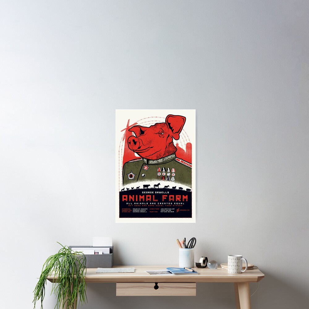 "Animal Farm Movie Poster" Poster for Sale by HAZZAH | Redbubble