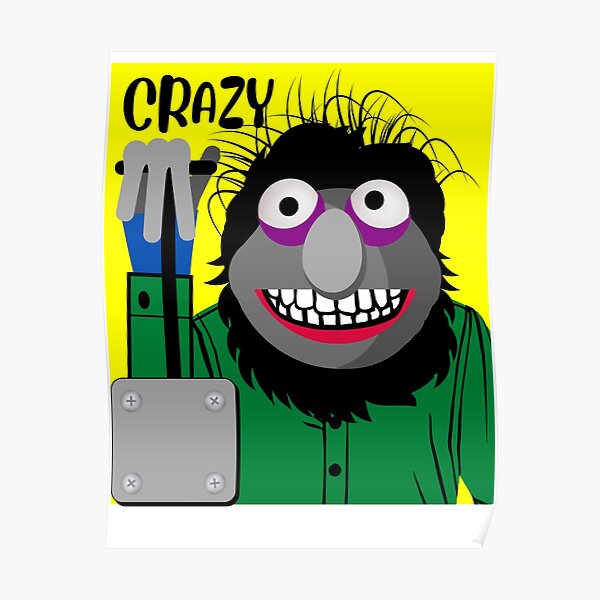 "Crazy Puppet" Poster for Sale by americancheez | Redbubble