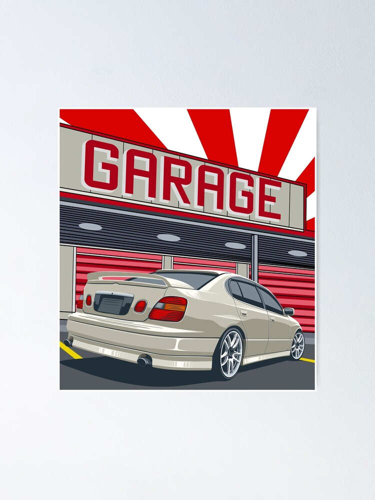 "Jdm garage " Poster for Sale by JayPaburisat | Redbubble