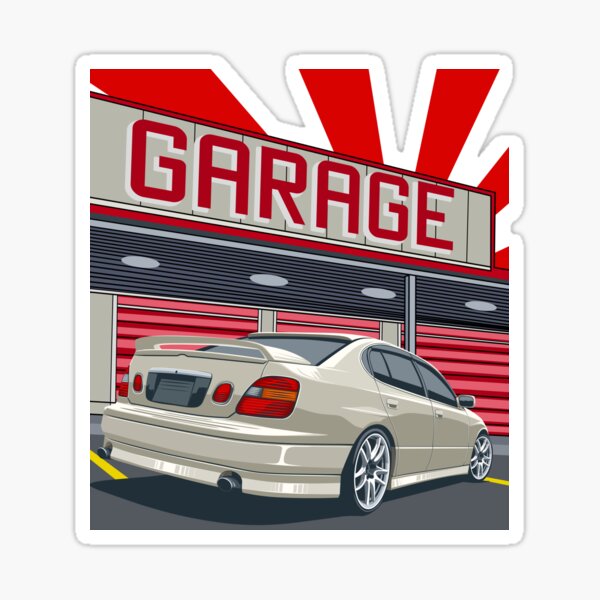 "Jdm garage " Sticker for Sale by JayPaburisat | Redbubble