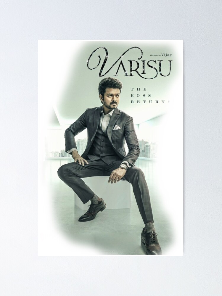 "VIJAY NEW MOVIE VARISU " Poster for Sale by Srirangarakesh | Redbubble