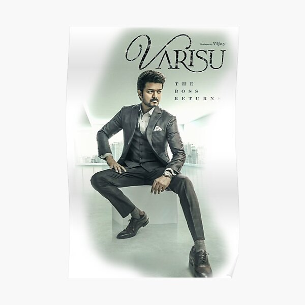"VIJAY NEW MOVIE VARISU " Poster for Sale by Srirangarakesh | Redbubble