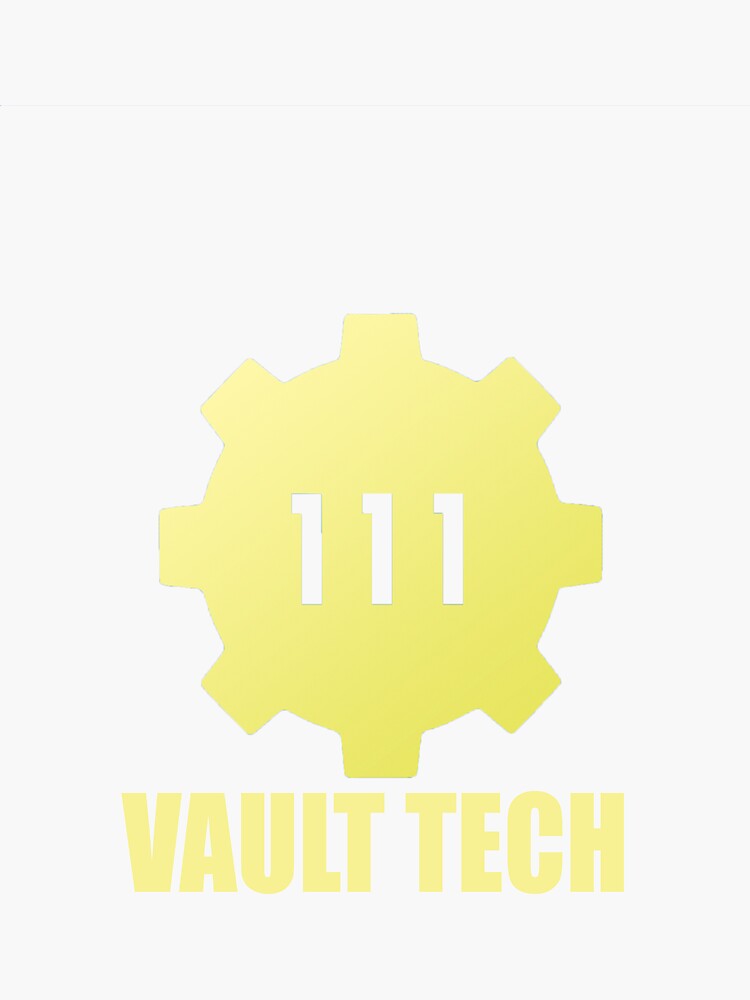 "Vault Tech 111 " Sticker by Crazy-Shark | Redbubble
