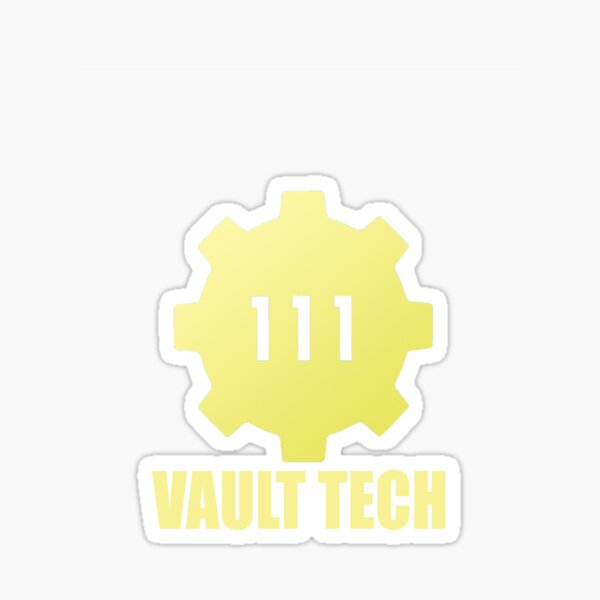 "Vault Tech 111 " Sticker by Crazy-Shark | Redbubble