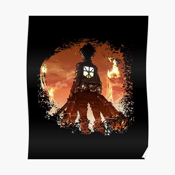"Eren Yeager" Poster for Sale by ProductAnime | Redbubble