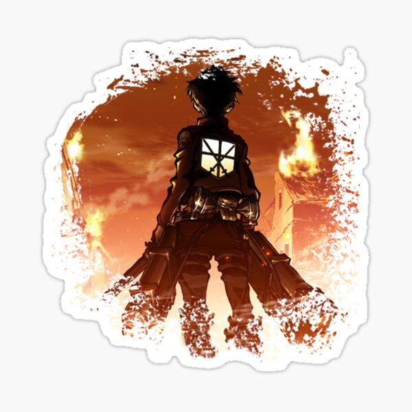 "Eren Yeager" Sticker for Sale by ProductAnime | Redbubble