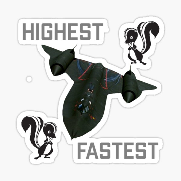 "SR 71 Blackbird Lockheed Skunk Works Spy Plane " Sticker for Sale by ...