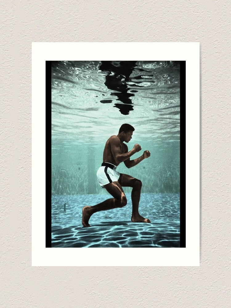 "Muhammad Ali Underwater Poster Muhammad Ali E" Art Print for Sale by ...
