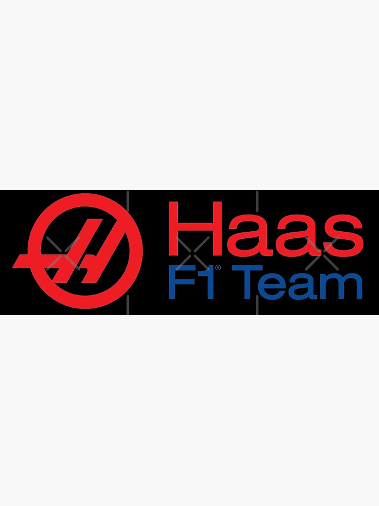 "Haas F1 Team Logo 2022 - Black" Sticker by F1RB | Redbubble