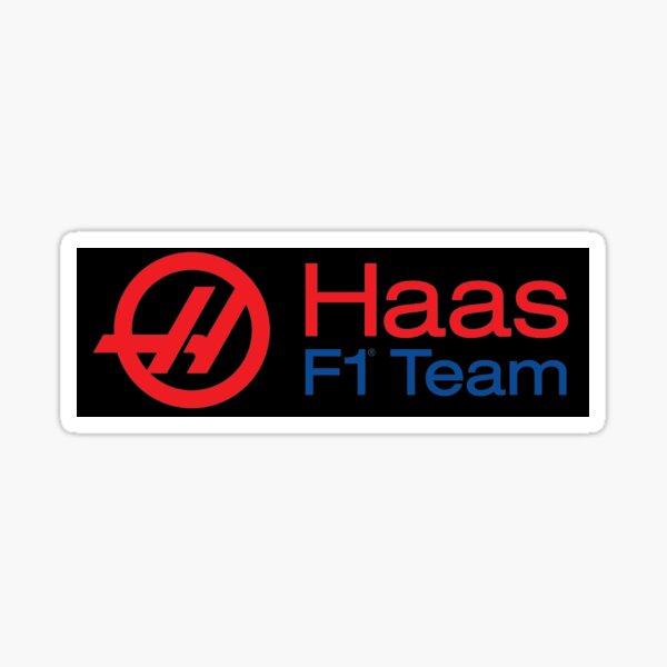 "Haas F1 Team Logo 2022 - Black" Sticker by F1RB | Redbubble