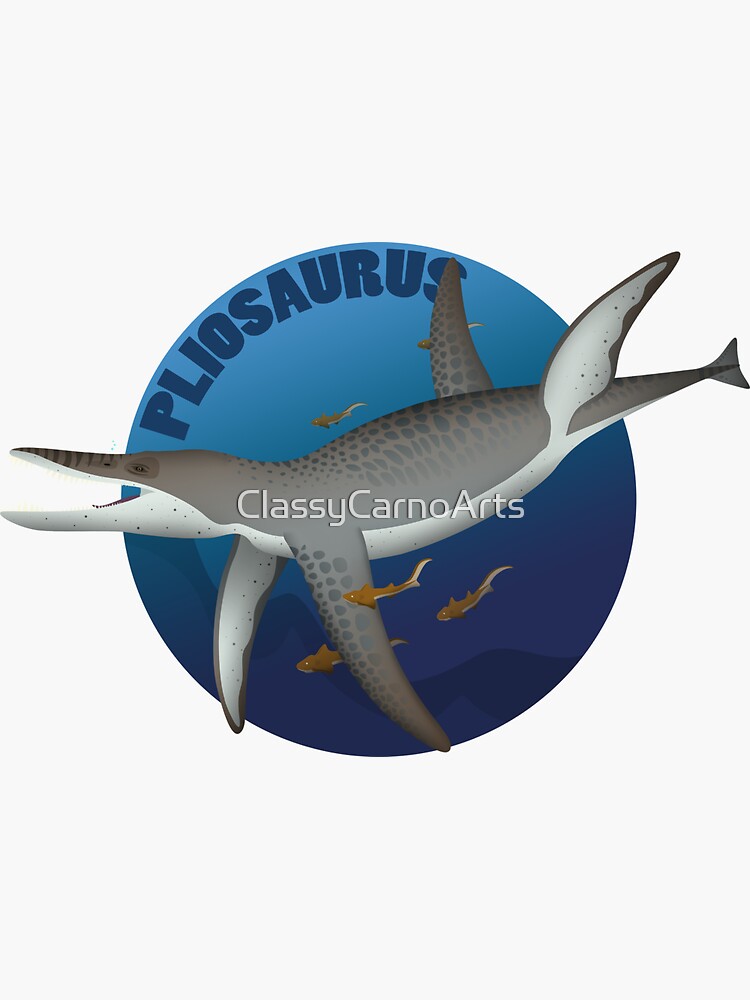"Pliosaurus funkei" Sticker for Sale by ClassyCarnoArts | Redbubble