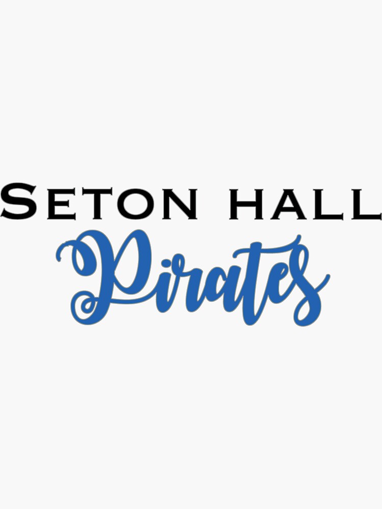 "Pirates- SHU" Sticker for Sale by The Tiny Spotted Piper | Redbubble