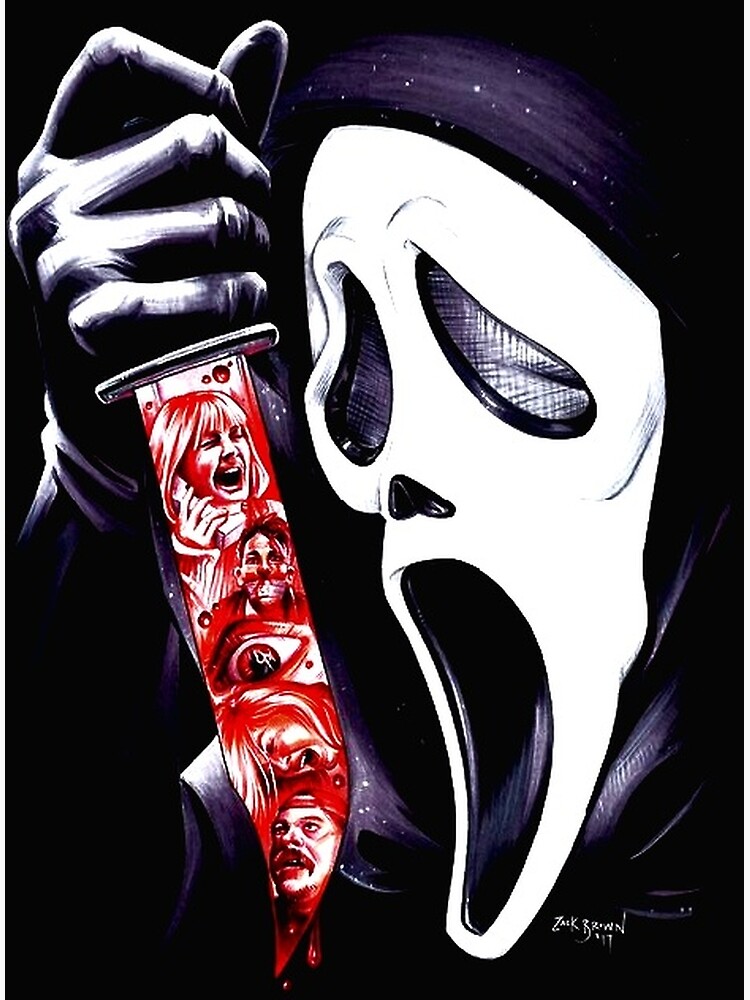 "Scream Ghostface Horror Movie Art" Poster for Sale by World0fhororr ...