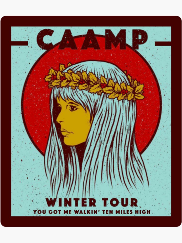 "CAAMP BAND WINTER TOUR " Sticker for Sale by LeanderPeterson | Redbubble