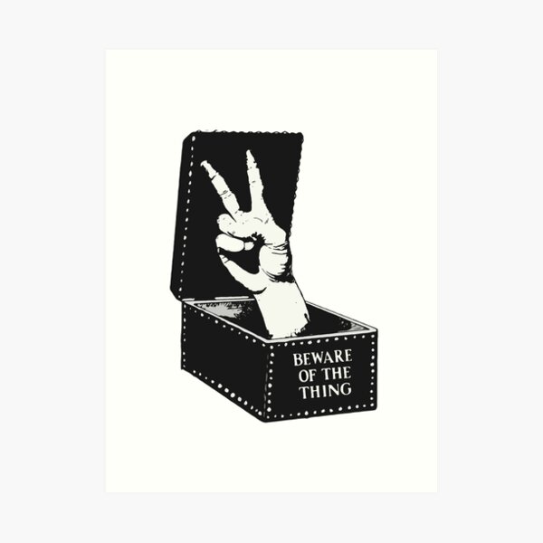 "Beware of the Thing! (Peace Sign Edition)" Art Print by LordNeckbeard ...
