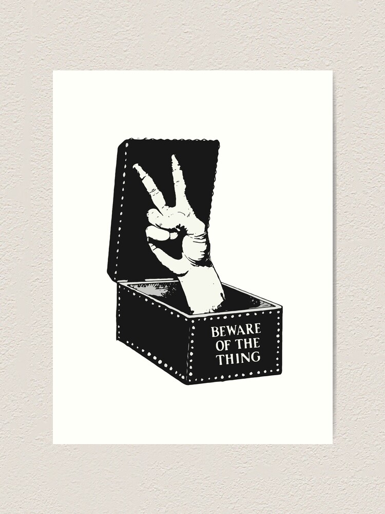 "Beware of the Thing! (Peace Sign Edition)" Art Print by LordNeckbeard ...