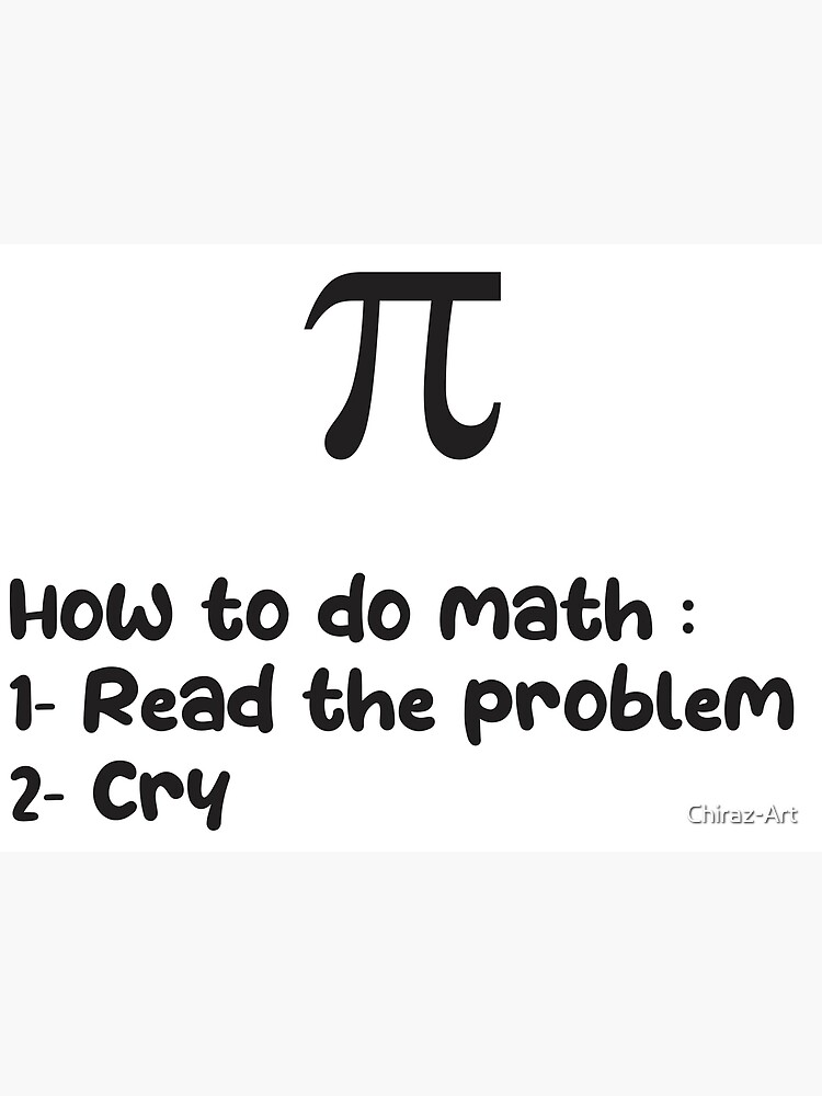 "How to do math" Poster for Sale by Chiraz-Art | Redbubble