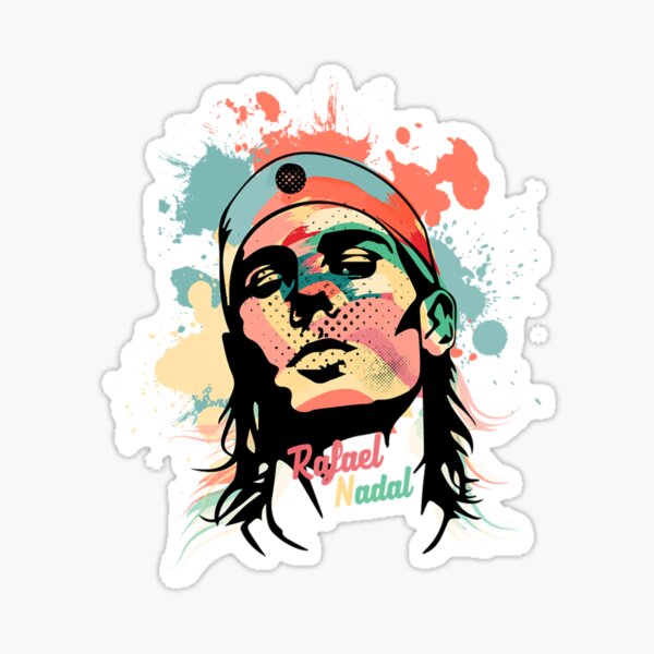 "Rafael Nadal " Sticker for Sale by CoachBillyTenni | Redbubble