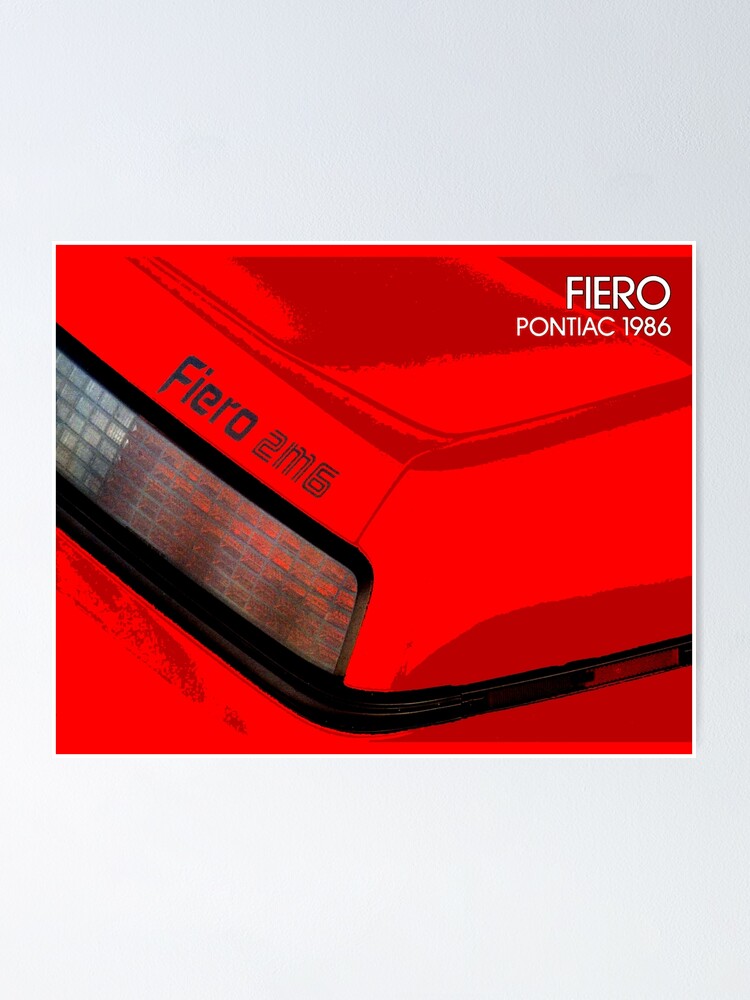 "86 FIERO - BROCHURE" Poster for Sale by ThrowbackM3 | Redbubble